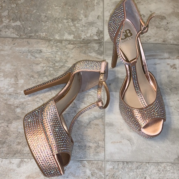 Gianni Bini | Shoes | Gianni Bini Rose Gold Rhinestones Embelished ...